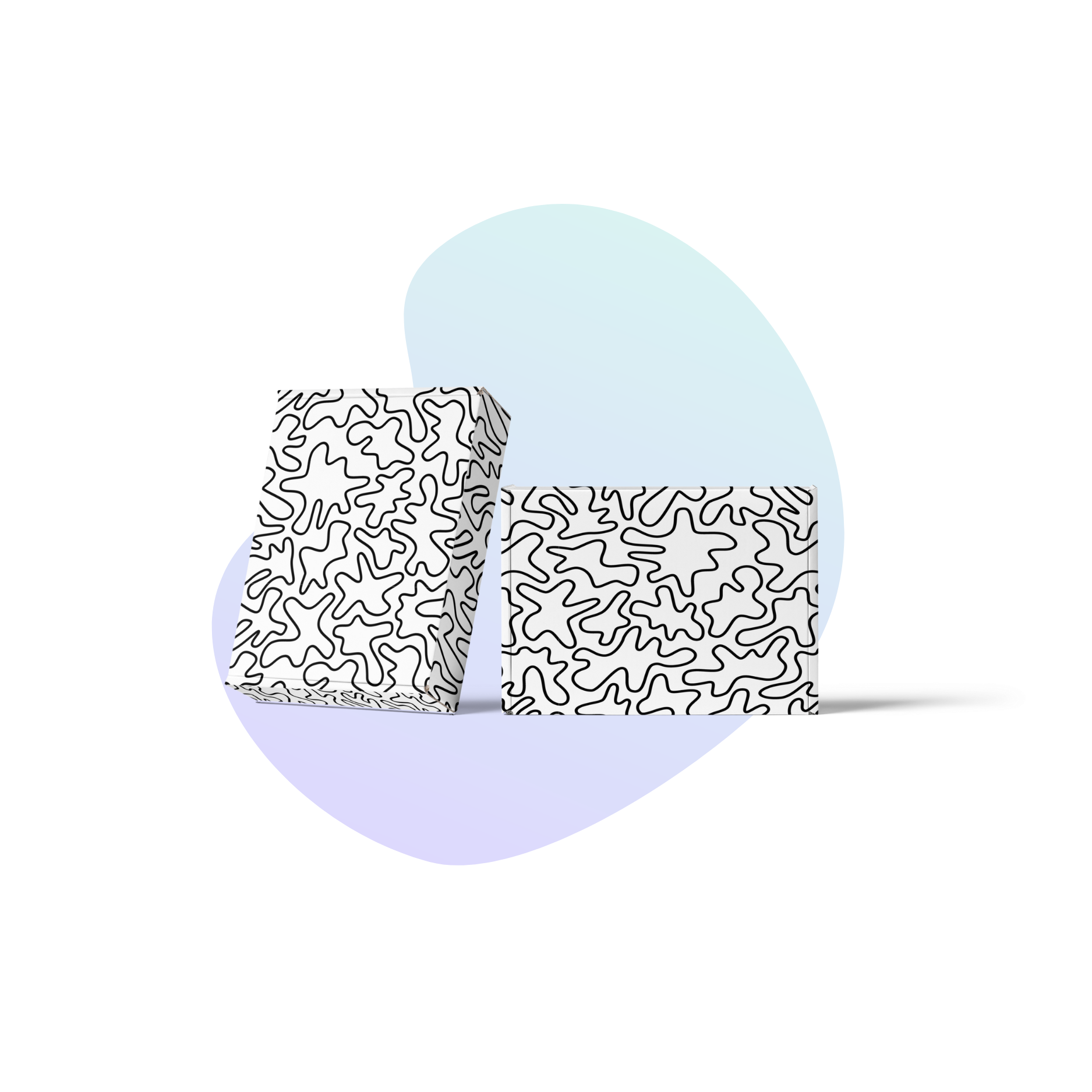 Ready-design carton box - Abstract Swag | PACKINK